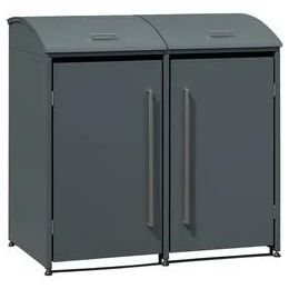WESTMANN Tchibo - M&uuml;lltonnenbox - 139x83x135cm - anthrazit - Stahl