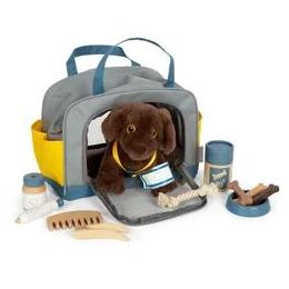 Small Foot Hund mit Tasche und Pflege-Set - mehrfarbig
