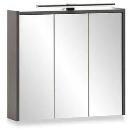 Schildmeyer Tchibo - Spiegelschrank &raquo;Katta&laquo; - 65x16x62,5cm - anthrazit - Holz / Glas / Metall