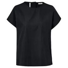 Tchibo - Blusenshirt im Materialmix - Damen - Gr. 40 - schwarz