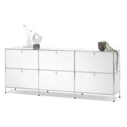 Tchibo - Sideboard &raquo;Cn3&laquo; mit 6 Klappen - 227x40x89,5cm - chrom - Stahl / Aluminium / Kunststoff