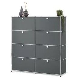 Tchibo - Highboard &raquo;Cn3&laquo; mit 8 Klappen - 152x40x158,5cm - chrom - Stahl / Aluminium / Kunststoff