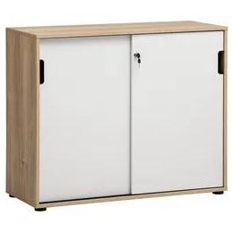Schildmeyer Tchibo - Aktenschrank &raquo;Emmik&laquo; - 100x41x83,5cm - schwarz - Holz / Kunststoff / Metall