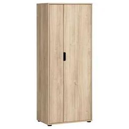 M&Ouml;BELPARTNER Tchibo - Aktenschrank &raquo;Emmik&laquo; - 65x41x163,5cm - schwarz - Holz / Kunststoff / Metall