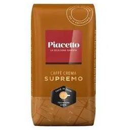 Piacetto Supremo Caff&egrave; Crema - 1x 1 kg Ganze Bohne - Intensit&auml;t: 5/6