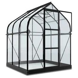 Vitavia Gew&auml;chshaus Orion ESG 3 - 202x195x231cm - schwarz - Aluminium / Glas / Polycarbonat