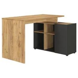 Germania Tchibo - Schreibtisch &raquo;GW-Adrano&laquo; - 120x90x74cm - braun - Holz / Kunststoff