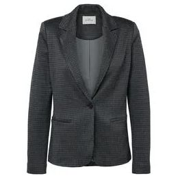 Tchibo - Karierter Jerseyblazer - Damen - Gr. 46 - schwarz/kariert