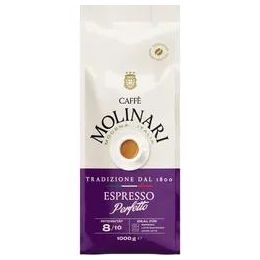 Caff&egrave; Molinari Espresso Perfetto - 1 kg Ganze Bohne - Intensit&auml;t: 8/10