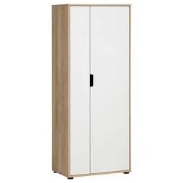 M&Ouml;BELPARTNER Tchibo - Aktenschrank &raquo;Emmik&laquo; - 65x41x163,5cm - schwarz - Holz / Kunststoff / Metall
