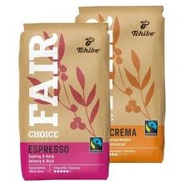 Tchibo - Fair Choice Probierset Espresso & Caff&egrave; Crema - 2 x 1 kg Ganze Bohne -