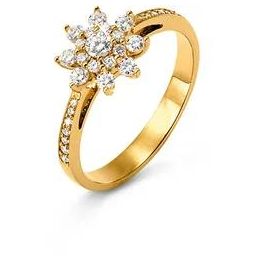 Tchibo - 585 Gold-Ring mit 31 Brillanten - Gr. 19 - gold