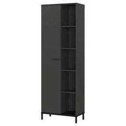Germania Tchibo - Aktenschrank &raquo;Rovigo&laquo; - 64x34x190cm - schwarz - Holz / Metall