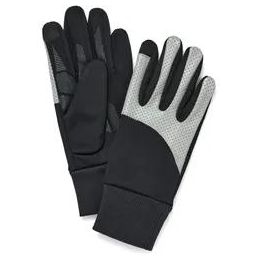 Tchibo - Windprotection-Handschuhe mit Reflektorbesatz - Unisex - Gr. 6,5 - silber