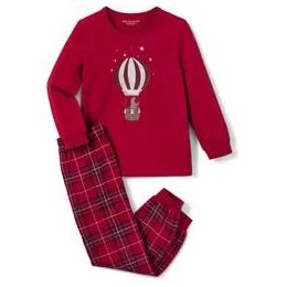 Tchibo - Kinder-Pyjama &raquo;Ballon&laquo; - Kinder - Gr. 98/104 - wei&szlig;/kariert
