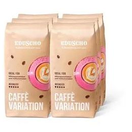 EDUSCHO Caff&egrave; Variation - 6x 1 kg Ganze Bohne - Intensit&auml;t: 5/5