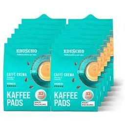 EDUSCHO Kaffeepads Caff&egrave; Crema - 12 x 32 Pads - Intensit&auml;t: 5/5