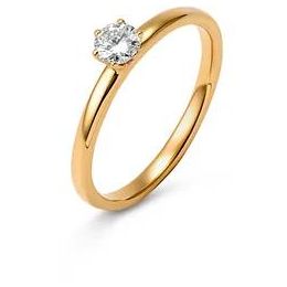Tchibo - 585 Gold-Ring mit Brillant - Gr. 17 - gold