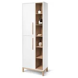 Tchibo - Bad-Hochschrank &raquo;Eklund&laquo; mit Seitenfach - 62,5x35x190cm - braun - Holz / Eichenholz