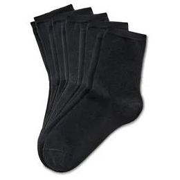 Tchibo - 5 Paar Socken - Damen - Gr. 39-42 - schwarz