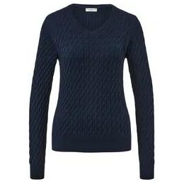 Tchibo - Zopfstrickpullover - Damen - Gr. XL - dunkelblau