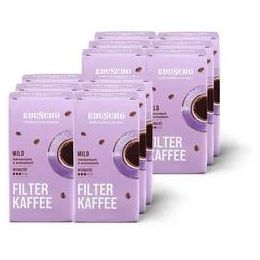 EDUSCHO Filterkaffee Mild - 12 x 500 g Gemahlen - Intensit&auml;t: 3/5