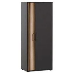 Welltime Tchibo - Aktenschrank &raquo;Hank&laquo; - 65x41x163,5cm - schwarz - Holz / Metall / Kunststoff