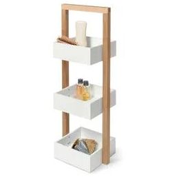 Tchibo - Standregal mit 3 Stauraum-K&auml;sten - 28,5x23x78cm - braun - Holz / Eichenholz