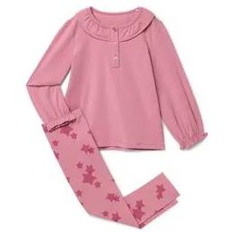 Tchibo - Kinder-Shirt und Leggings - M&auml;dchen - Gr. 98/104 - dunkelrosa