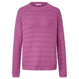 Pullover mit Ajour-Muster - Damen - Gr. L - rosa