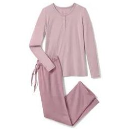 Tchibo - Flanell-Pyjama - Damen - Gr. S - ros&eacute;