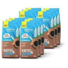 EDUSCHO Kaffee & Lupine - 12 x 250 g Gemahlen - Intensit&auml;t: 2/5