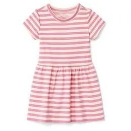 Tchibo - Baby-Jerseykleid - Baby - Gr. 86/92 - wei&szlig;/gestreift