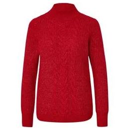 Tchibo - Grobstrickpullover mit Zopfmuster - Damen - Gr. XL - rot
