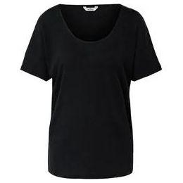 Tchibo - Shirt aus Leinenmix - Damen - Gr. M - schwarz