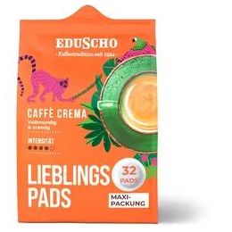 EDUSCHO Lieblingspads Caff&egrave; Crema - 32 Pads - Intensit&auml;t: 4/5