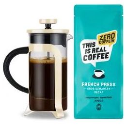 Tchibo - Kaffee-Geschenkset "French Press - Decaf&bdquo; &ndash; 1x 200 g Filterkaffee entkoffeiniert Gemahlen und Siebstempelkanne