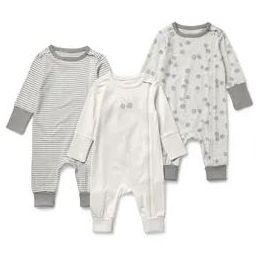 Tchibo - 3 Baby-Pyjamas - Kinder - Gr. 98/104 - wei&szlig;/print