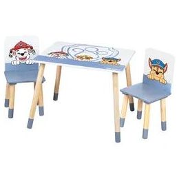 Roba Kindersitzgruppe &raquo;Paw Patrol&laquo; - 26,5x26,5x54cm - wei&szlig; - Holz / Holz