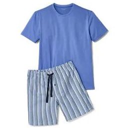 Tchibo - Shorty-Pyjama - Herren - Gr. 4XL - wei&szlig;/gestreift
