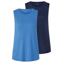 Tchibo - 2 Sport-Tops - Damen - Gr. S - dunkelblau