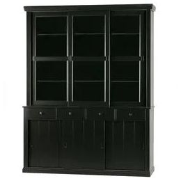 Tchibo - Woood &raquo;Lagos&laquo; Buffetschrank - 166x48x215cm - schwarz - Holz