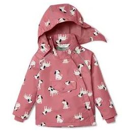 Tchibo - Kinder-Thermo-Regenjacke - Baby - Gr. 86/92 - dunkelrosa/print