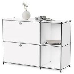Tchibo - Sideboard Metall &raquo;Cn3&laquo; mit 2 Klappenf&auml;chern - 116x40x85,5cm - chrom - Stahl / Aluminium / Kunststoff