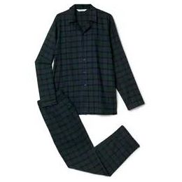 Tchibo - Flanell-Pyjama-Set - Herren - Gr. M - dunkelblau/kariert