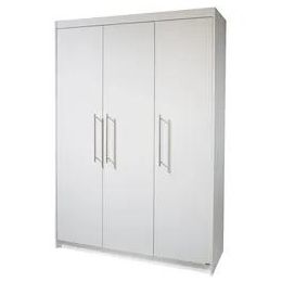 Roba "Maren" 3-t&uuml;riger Schrank - 131x52x190cm - wei&szlig; - Holz / Metall