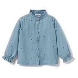 Tchibo - Kinder-Chambray-Bluse - M&auml;dchen - Gr. 98/104 - blau