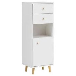 Schildmeyer Tchibo - Highboard &raquo;Bjarne&laquo; - 40,5x33x113,5cm - braun - Holz / Metall