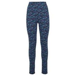 Tchibo - Kuschelige-Leggings - Damen - Gr. L - dunkelblau/print