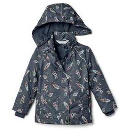 Tchibo - Kinder-Thermo-Regenjacke - Baby - Gr. 86/92 - dunkelblau/print